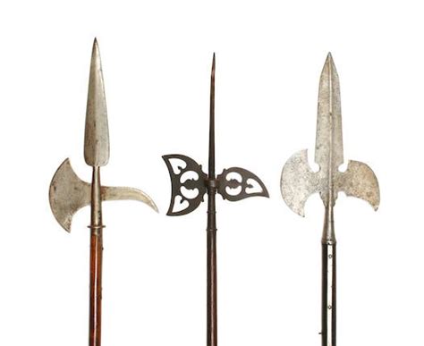 Bonhams A Sergeants Spontoon And Two Guidon Poles