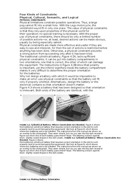 Four Kinds Of Constraints Four Kinds Of Constraints Physical