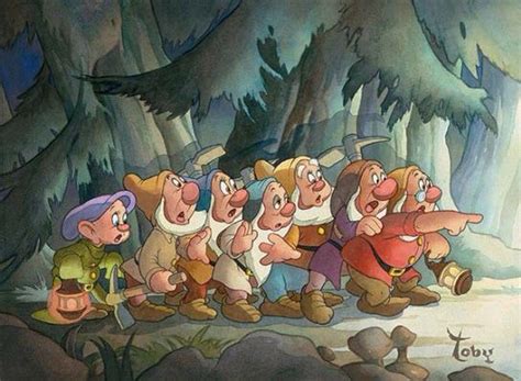 The Dwarfs Disney Fine Art Disney Art Disney Artists
