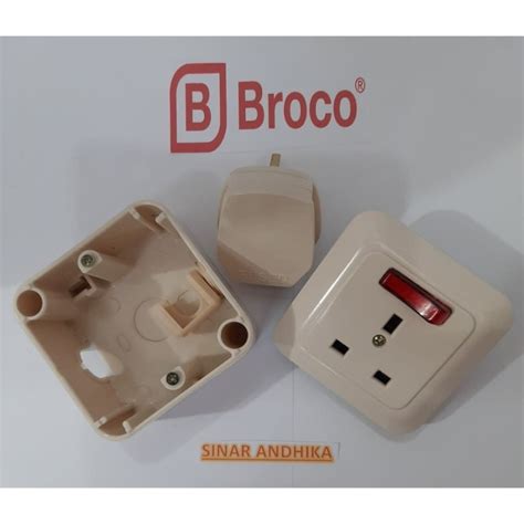 Stop Kontak Ac Set Broco Gracio Cream 4155 Sinar Andhika