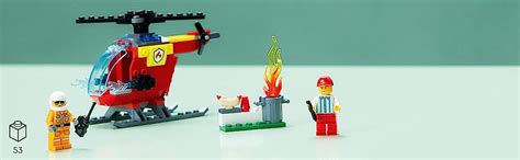 Buy Jaiman Toys LEGO City Fire Helicopter Building Kit Pcs Multicolor Online At Best
