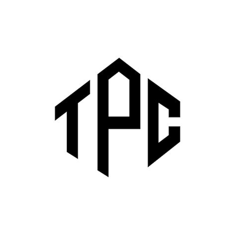 Tpc Logo Mit Buchstaben Mit Polygon Und Würfelform Tpc Polygon Und