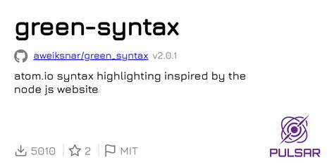 Green Syntax