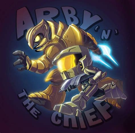 Arby N The Chief Halo Action Figures Halo Funny Art