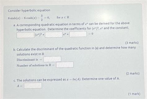 Solved Consider Hyperbolic Equation 3 2 0 For Er 8