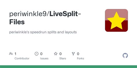 Github Periwinkle Livesplit Files Periwinkle S Speedrun Splits And
