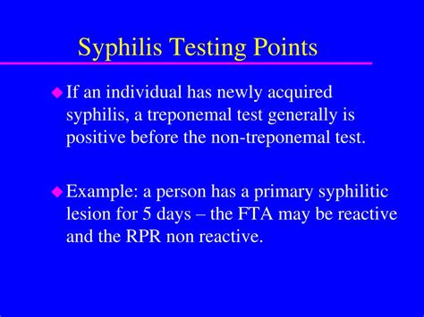 Ppt Overview Of Reverse Sequence Syphilis Testing Powerpoint