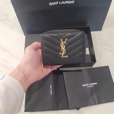 [정품]입생로랑 지퍼어라운드 반지갑 세컨웨어 헬로마켓