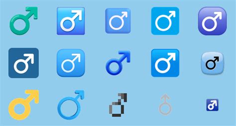 Male Emoji Symbol Homme Emoticone Qgbr
