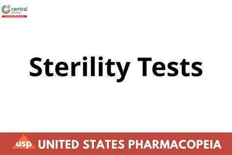 Sterility Tests General Chapters United States Pharmacopeia Usp 2025