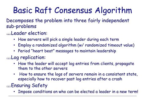 Ppt Raft Consensus Algorithm For Distributed Systems Powerpoint