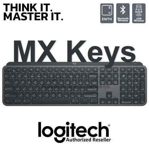 Logitech Wave Keys Ergonomic Wireless Keyboard Graphite คีบอร์ดไร้สาย