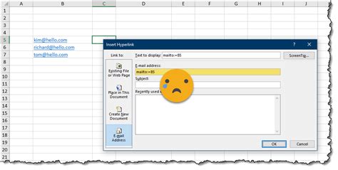 how to send emails from excel with the hyperlink formula xelplus