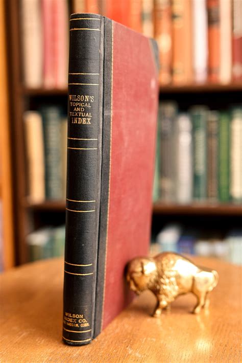 Wilsons Topical And Textual Index No Author Circa 1920 Etsy
