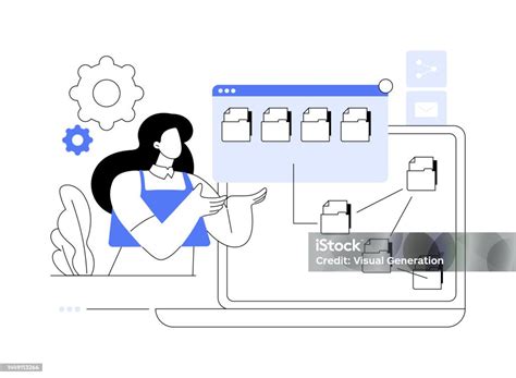 Document Management Soft Abstract Concept Vector Illustration Stock Illustration Download