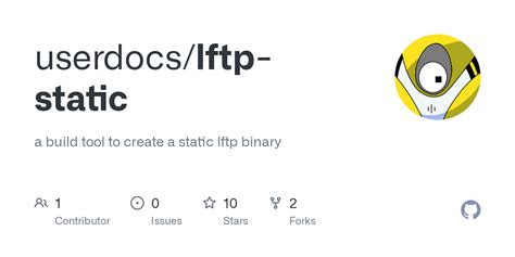 GitHub Userdocs Lftp Static A Build Tool To Create A Static Lftp Binary