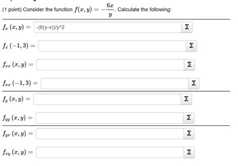 Solved Point Consider The Function F X Y Y X Chegg