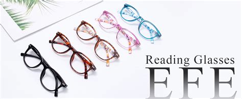 Efe Reading Glasses For Men Women Lightweight Ultra Clear Vision