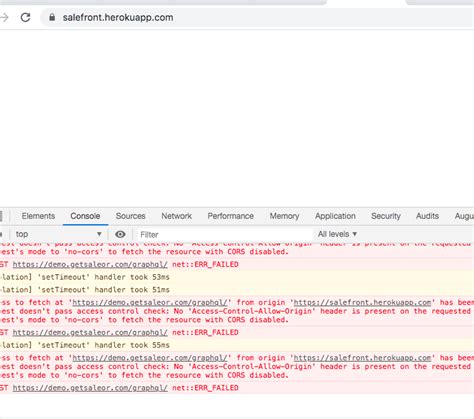 Cors Error In Heroku Demo · Issue 594 · Saleorsaleor Storefront · Github