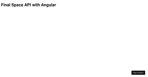 Final Space API With Angular And Axios Forked Codesandbox