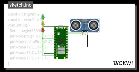 Ultrasonic Task Wokwi ESP32 STM32 Arduino Simulator