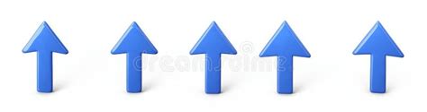 A Blue Cursor Arrow For Clicking The Mouse Concept 3d Render