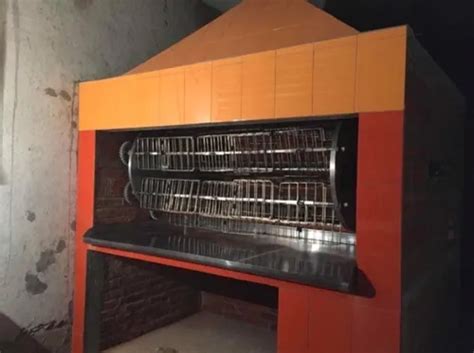 Maquina Para Horno De Leña Rosticero 60 Pollos Rostizados Meses Sin