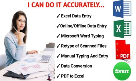 Do Data Entry Pdf To World Excel And Data Conversion By Mehrunisaumer Fiverr