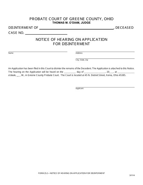 Form 25 2 Fill Out Sign Online And Download Fillable Pdf Greene County Ohio Templateroller