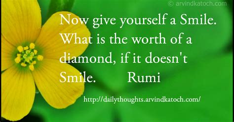 Rumi Quote Image What Is The Worth Of A Diamond