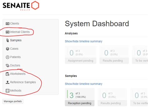 Managing With Navigation Menu It Is Not Working Technical Senaite