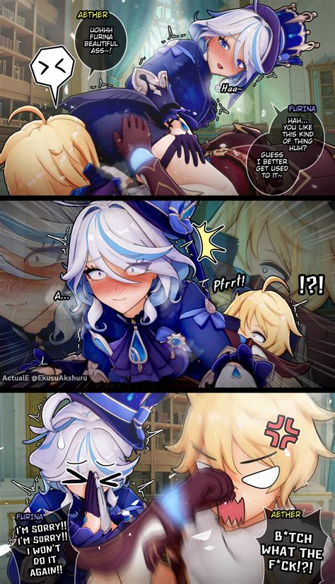 Rule 34 1boy 1girls 3d Actuale Aether Genshin Impact Ass On Face