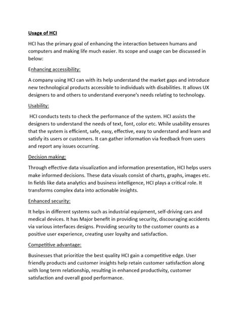 usage of hci pdf