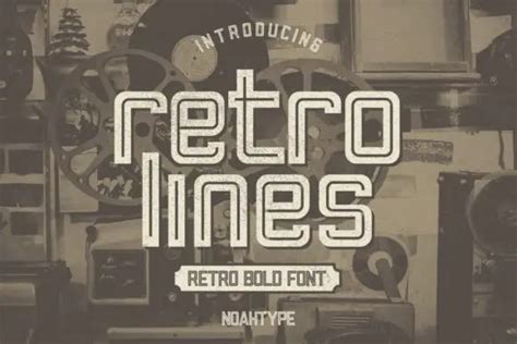 Retro Lines Font UpFonts