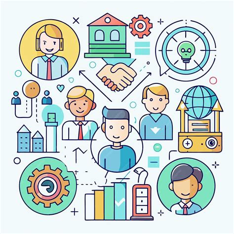 Building A Successful Business Through Collaboration And Innovation Premium Ai Generated Vector