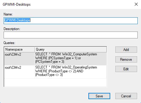 WMI Filtering In Windows Group Policy