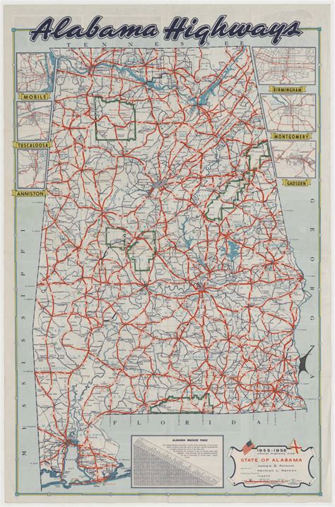 1950 Map Of Birmingham Alabama