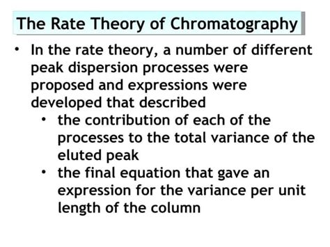 Van Deemter Equation Pptx