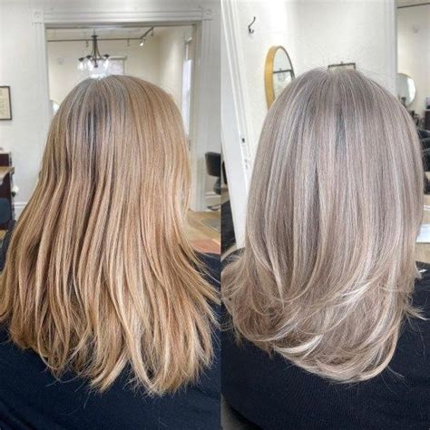 How To Embrace The Transition To Gray Hair While Going Gray Blonde