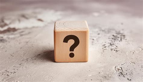 Premium Photo Wooden Cube With Question Mark Questions And Answers