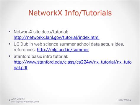 A Fast And Dirty Intro To NetworkX And D Ppt Download
