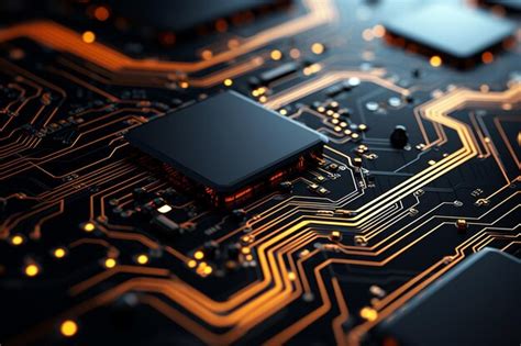 Premium Ai Image Digital Circuitry Patterns Forming A Seamless Conn