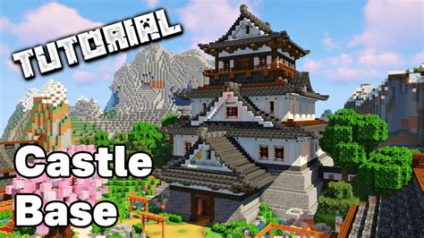 Fantasy Japanese Castle Base Minecraft Tutorial Youtube