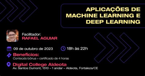 Aplicações De Machine Learning E Deep Learning Em Fortaleza Sympla