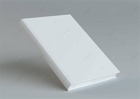 White Book Template On Gray Background Ebook Paper White Photo And