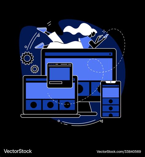 Responsive Web Design Abstract Concept Royalty Free Vector
