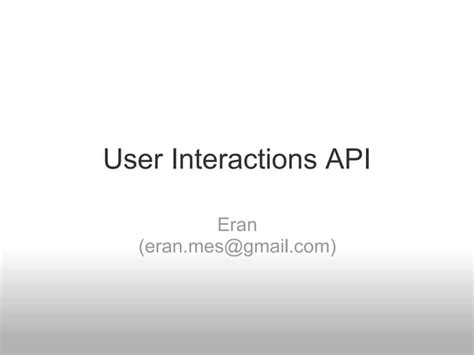 Selenium 2 User Interactions Api Ppt