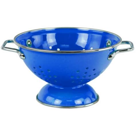 1 Qt Powder Coated Colander Azure 1 Qfc