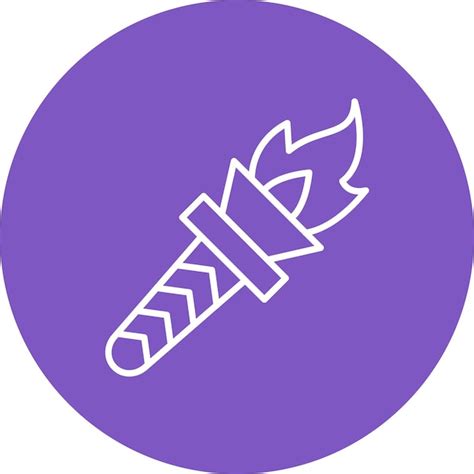 Premium Vector Torch Vector Illustration Style