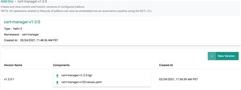 KOP Recipes Create Addon Rafay Product Documentation